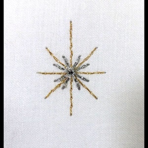 North Star Embroidery Design Star of Bethlehem Embroidery Design ...