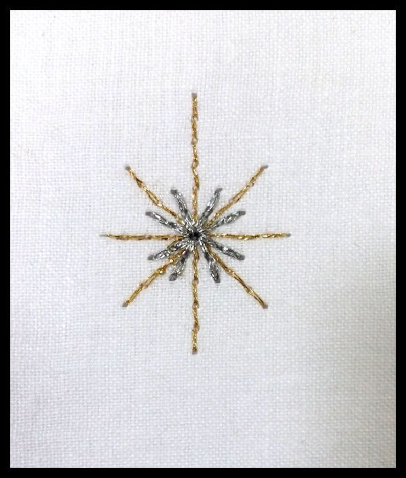 North Star Embroidery Design Star of Bethlehem Embroidery - Etsy Australia