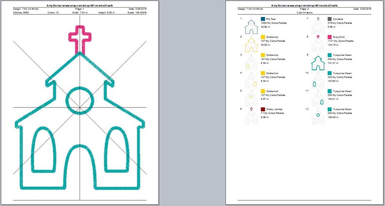 Church House Applique Machine Embroidery Design Church - Etsy