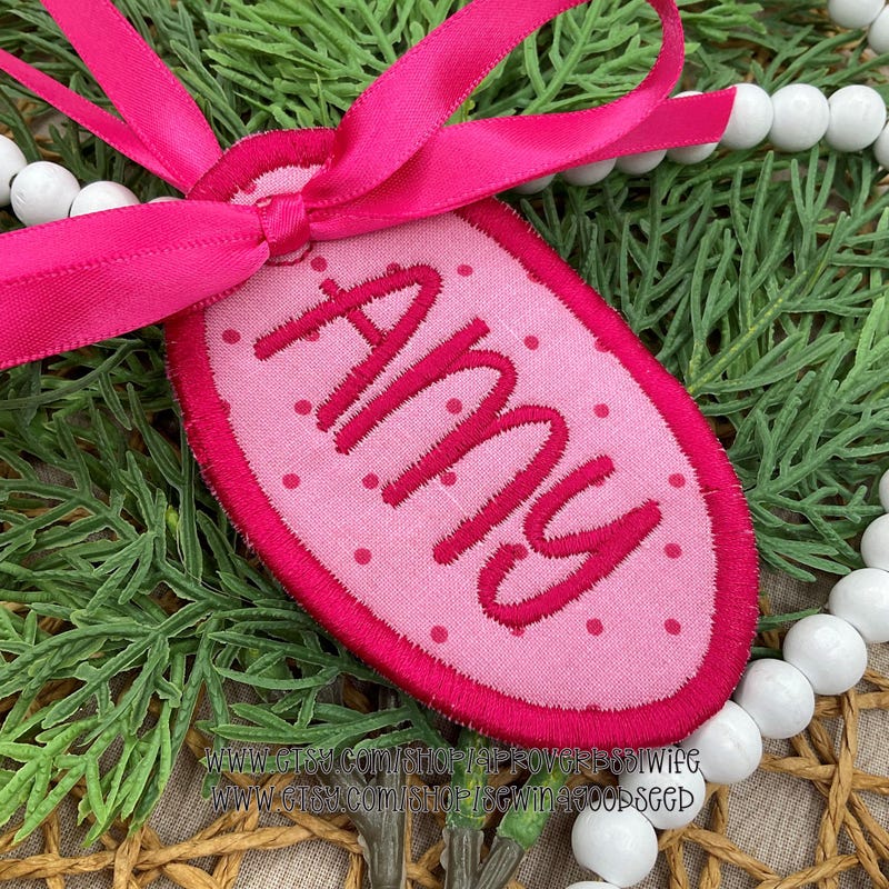 Tag Embroidery Charms - Etsy