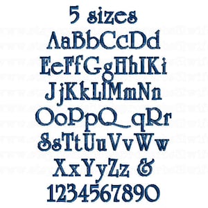 Embroidery Font Fancy Block Font Alphabet EXCLUSIVE Embroidery Font Set ...