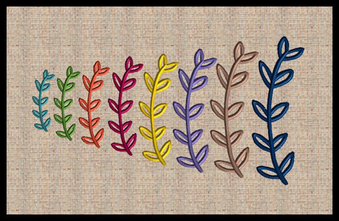 Floral Vine Swag Embroidery Design Farmhouse Swag Add on File 8 Sizes 2 ...