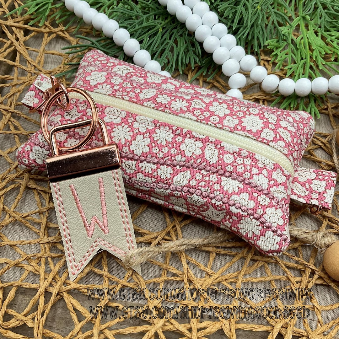 ITH Pocket Tissue Holder Machine Embroidery Design /pearl Stitch Fabric ...