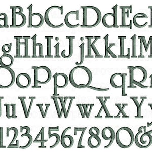 Embroidery Font Fancy Block Font Alphabet EXCLUSIVE Embroidery Font Set ...