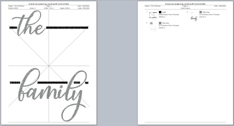 Family Embroidery Design Split Frame Design Font Frame - Etsy