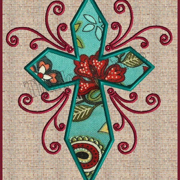 Cross Applique - Etsy