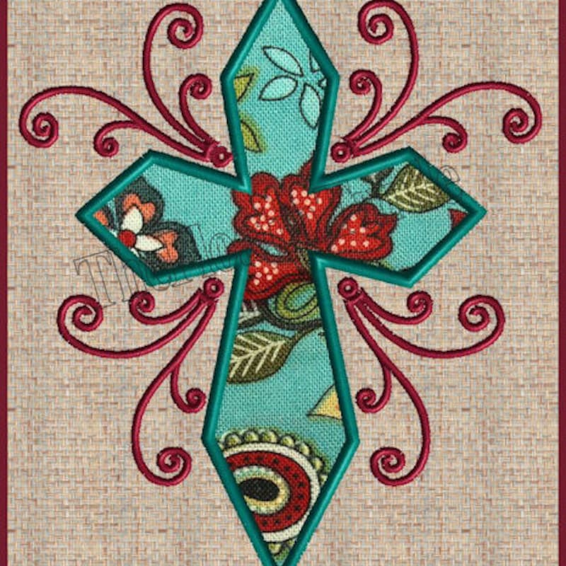 Cross Applique - Etsy
