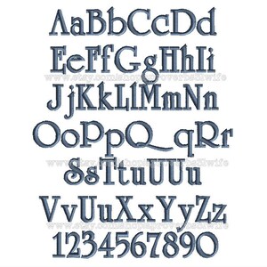 On Sale Embroidery Font Fancy Block Font Alphabet EXCLUSIVE Embroidery ...
