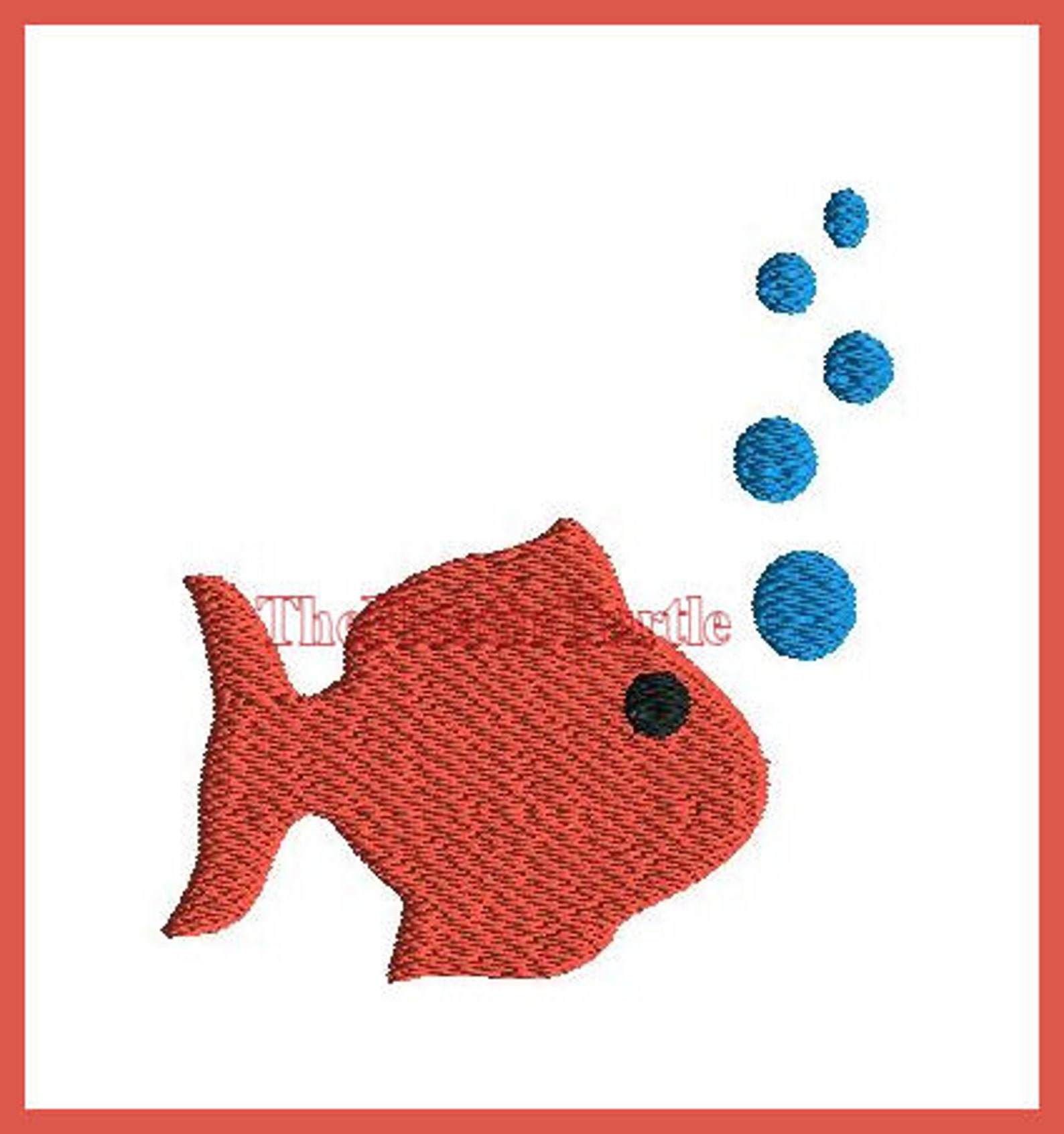 Fish Applique Embroidery Design Lil Fishy Embroidery Design | Etsy