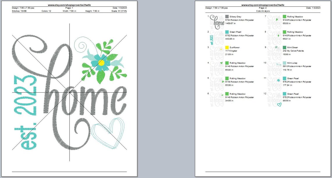 HOME With Est 2023 Embroidery Design Machine Embroidery Design - Etsy