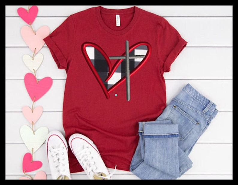 Heart Applique Embroidery Design | Cross With Applique Heart Embroidery ...