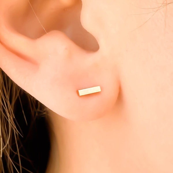 Gold Stud Earrings - Etsy