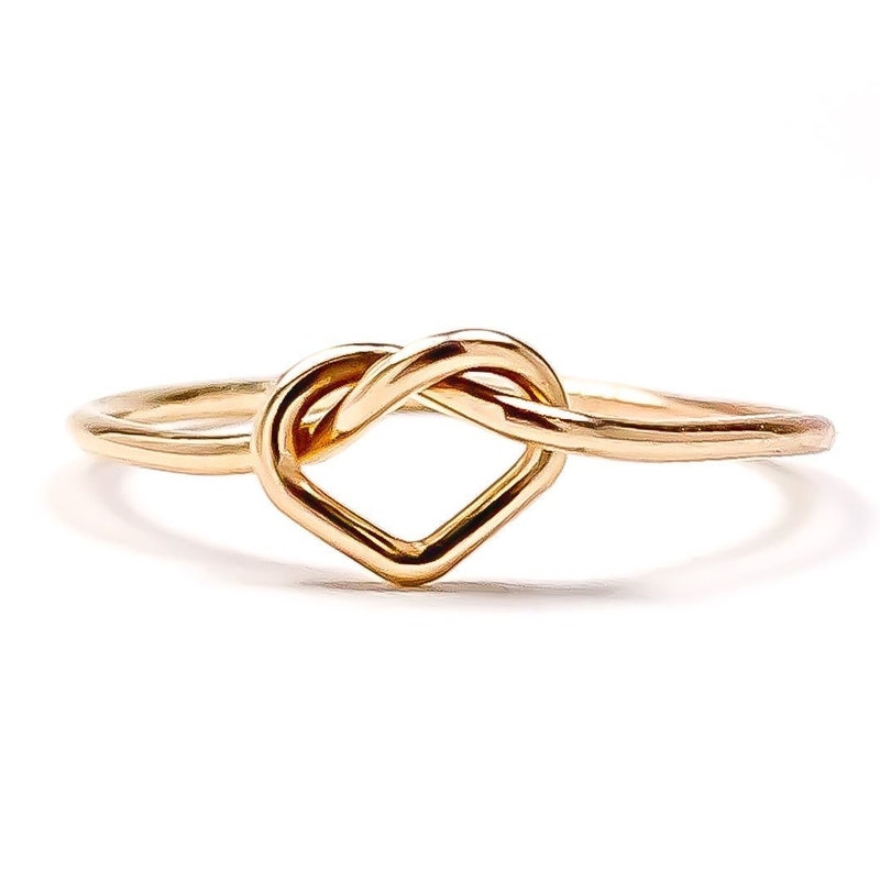 Gold Heart Ring - Etsy