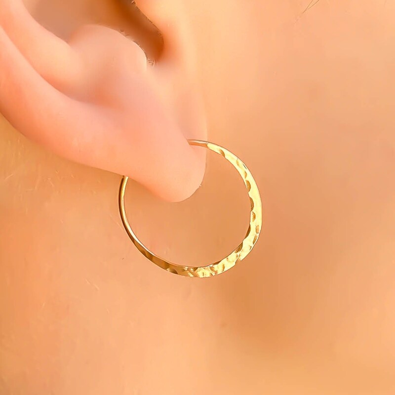 Solid Gold Earrings - Etsy