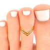Gold Toe Ring, Hammered Toe Ring, Gold Filled Toe Ring, Gold Knuckle ...