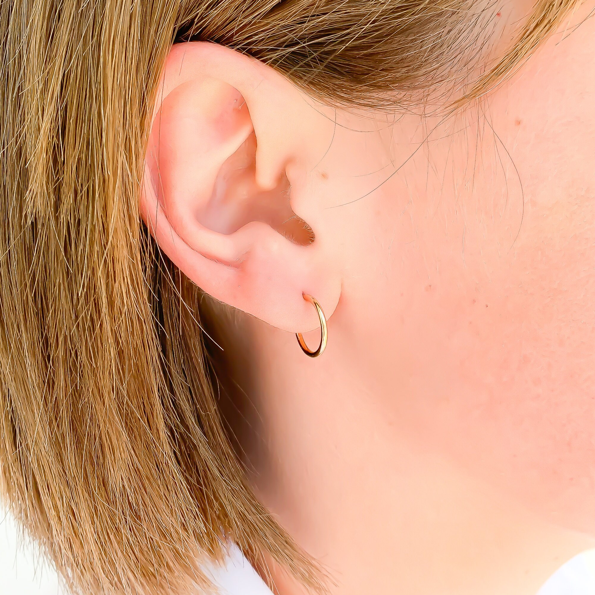 Small Gold Hoops Gold Filled Hoops Gold Hoop Earrings 12mm | Etsy