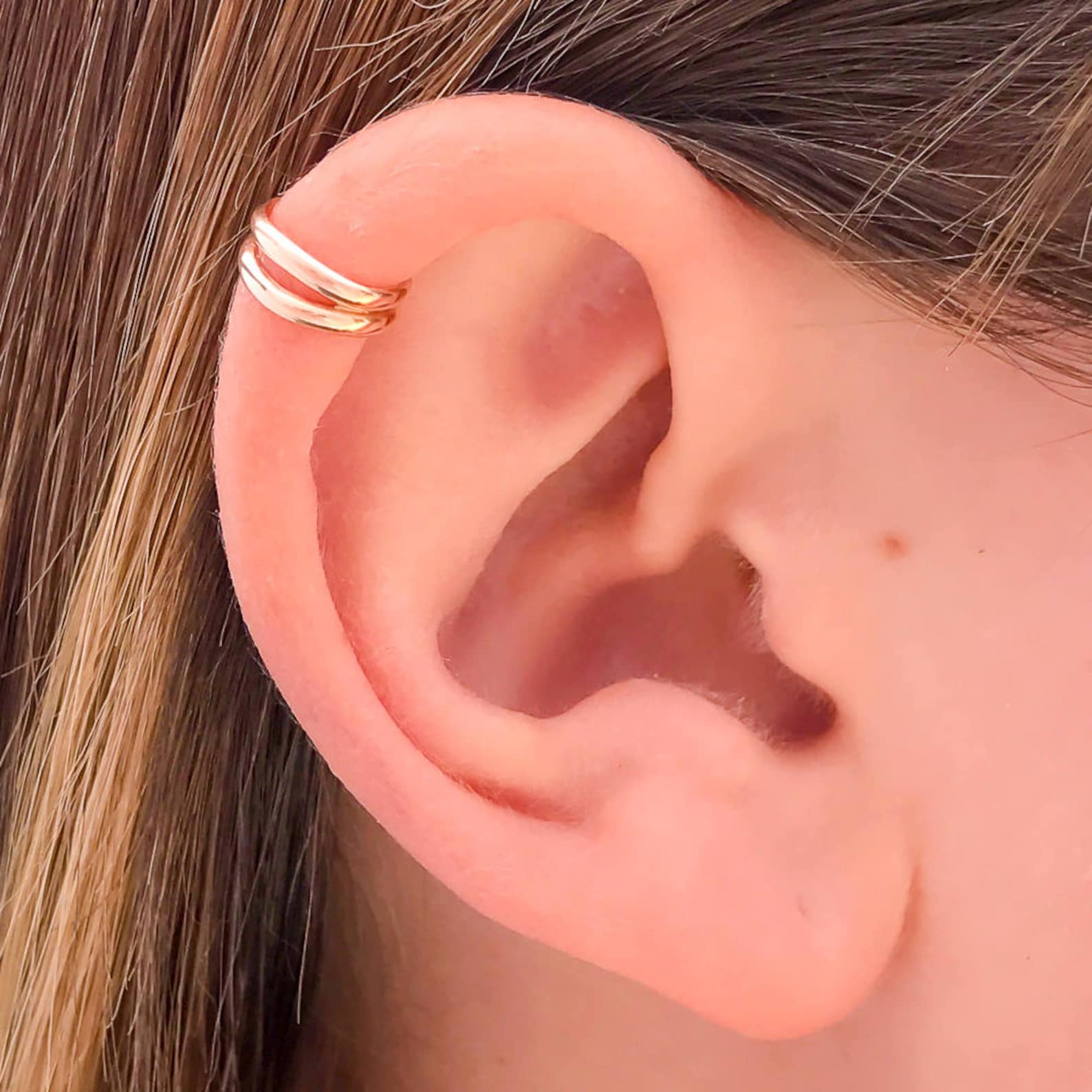 Gold Ear Cuff Cartilage Ear Cuff Gold Filled Ear Cuff Non - Etsy