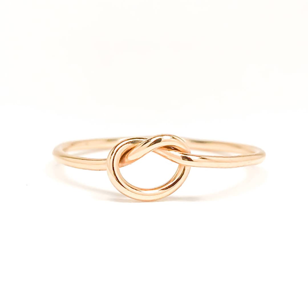 Gold Knot Ring, Love Knot Ring, Promise Ring, Gold Filled Ring ...