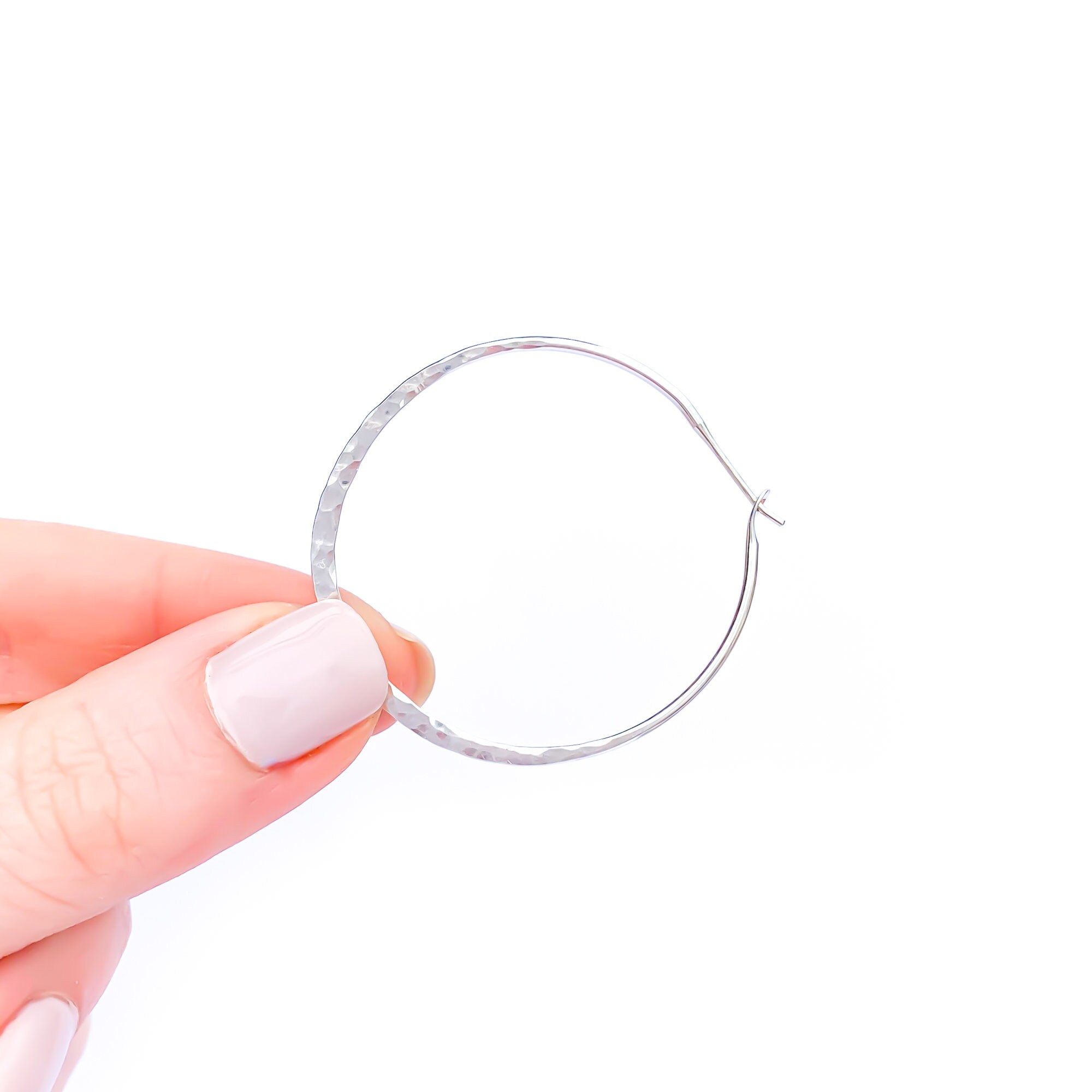 Minimalist Hoop Jewelry Large Wire Hoop Earrings Silver - Etsy Australia