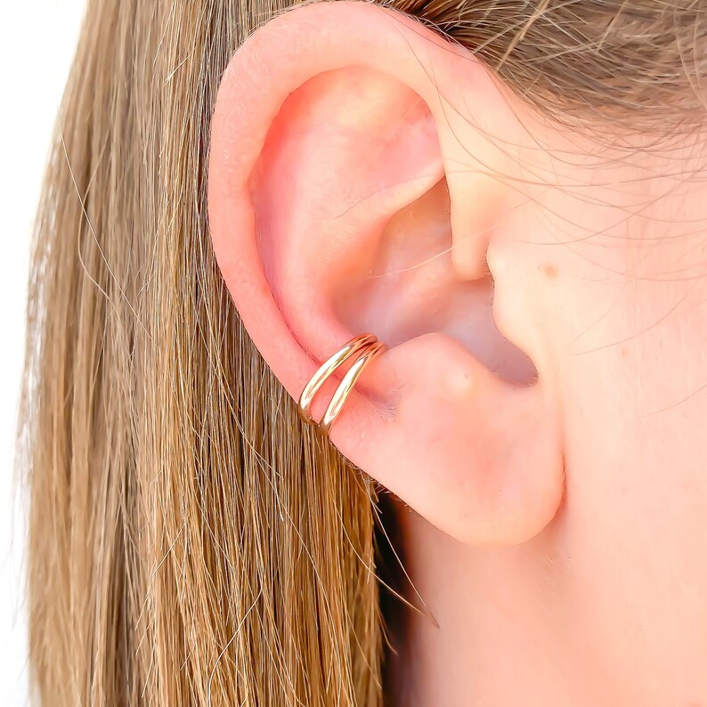 Rose Gold Ear Cuff 14K Rose Gold Filled Non Pierce Ear Cuff - Etsy