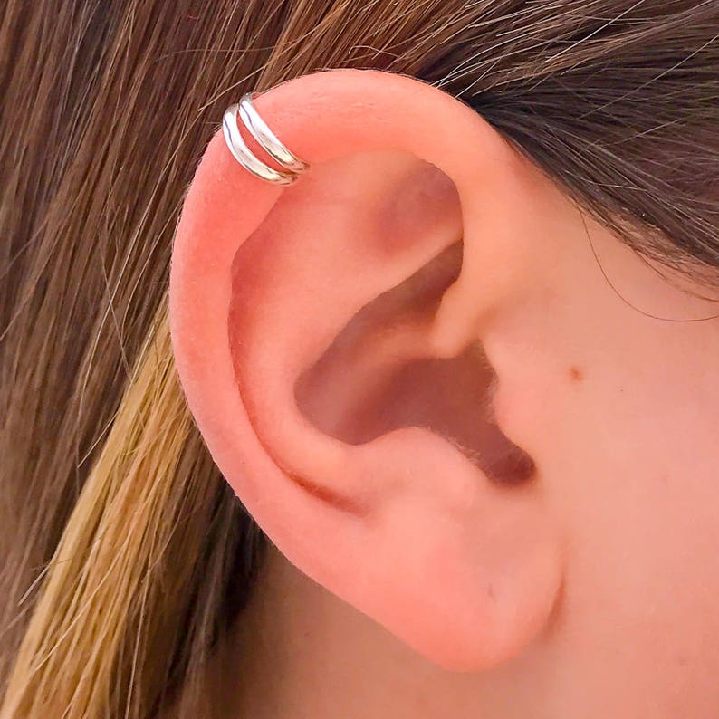 Silver Cartilage Ear Cuff Tiny Ear Cuff Minimalist Ear Cuff - Etsy