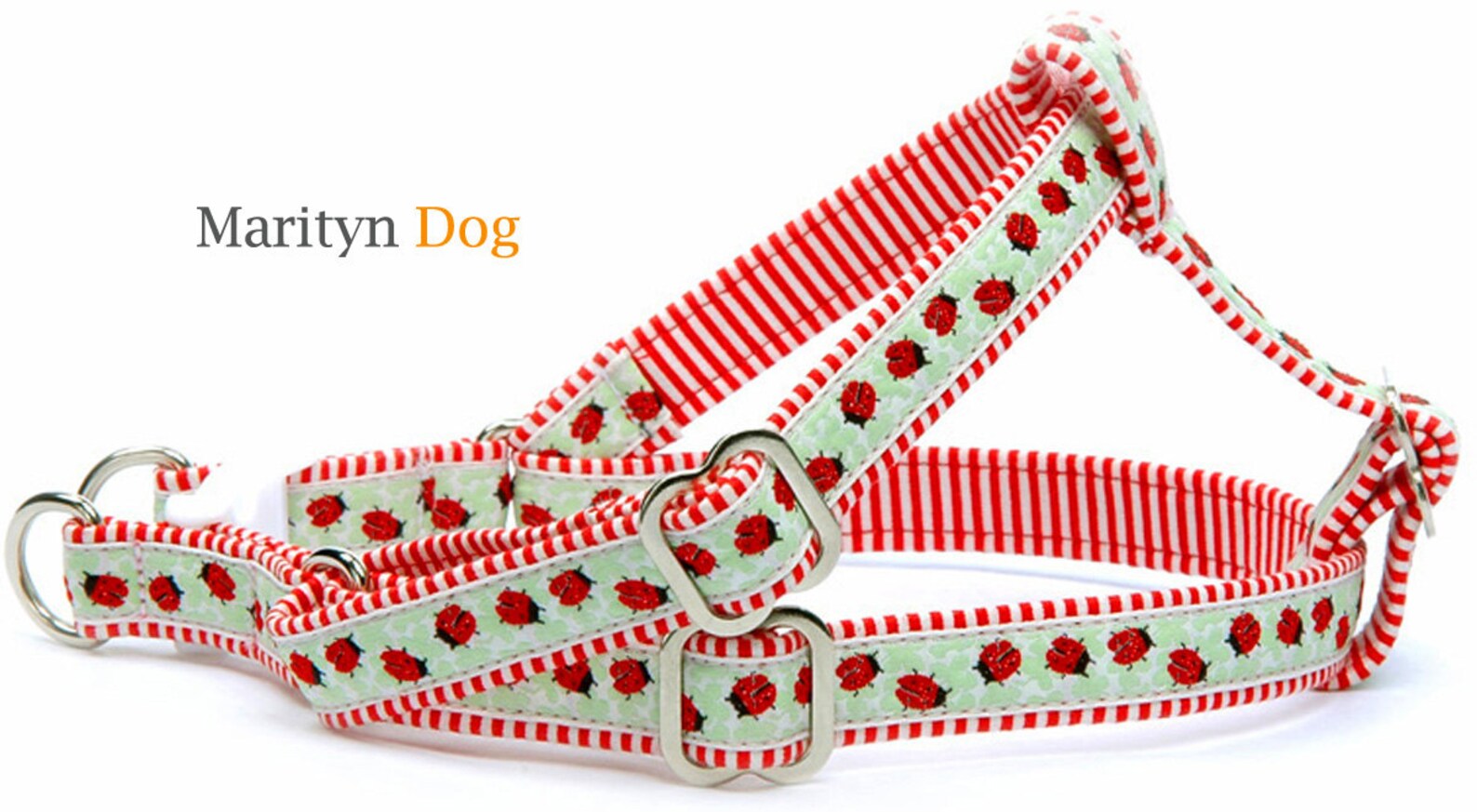 Ladybug Dog Leash Red Girly Cute Pet Leash Ribbon Dog Leash Designer ...
