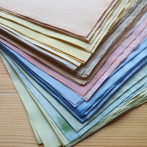 30 Tea Dyed Journal Paper Scrapbooking Journaling Junk | Etsy