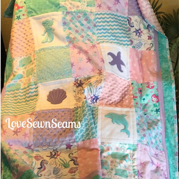 Mermaid Quilt - Etsy