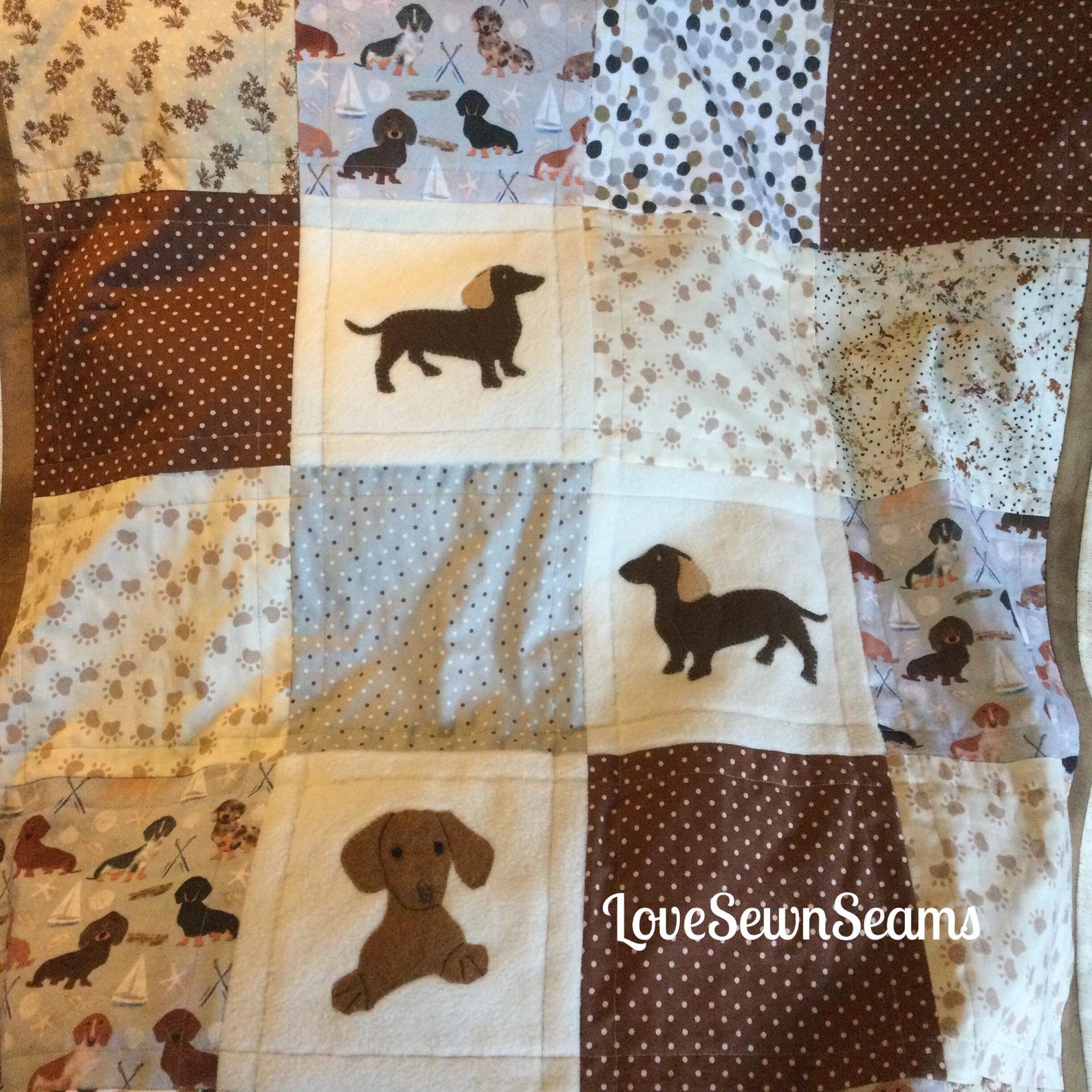 Pup Quilt/any Breed Dog Quilt/will Match Your Pup Color/dachshund Quilt ...