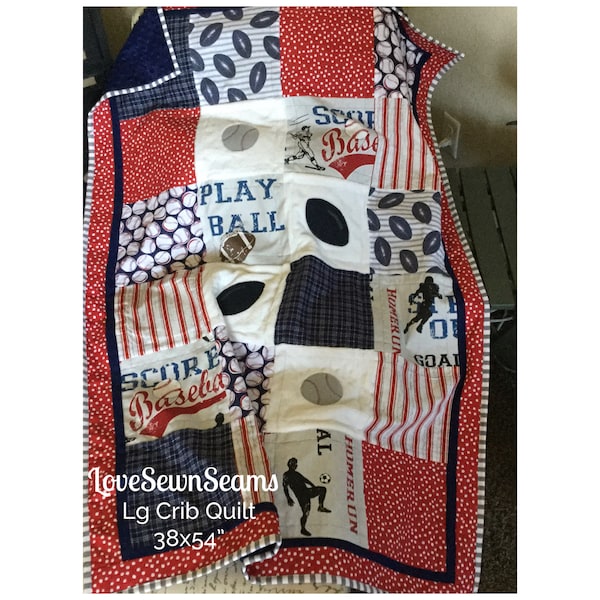 Baseball Baby Quilt - Etsy