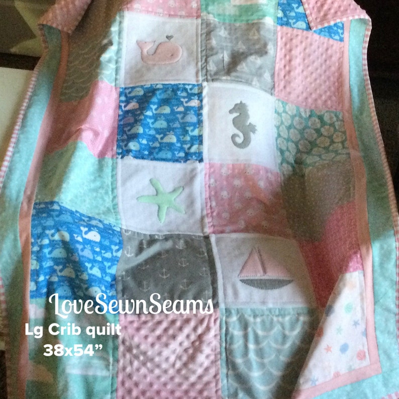 SEASIDE Quilt/made to Order/nautical Quilt/ocean Quilt/sea - Etsy