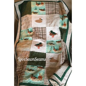 Duck Quilt/mallard Ducks/nature Quilt/lake Quilt - Etsy