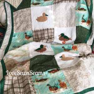 Duck Quilt/mallard Ducks/nature Quilt/lake Quilt - Etsy
