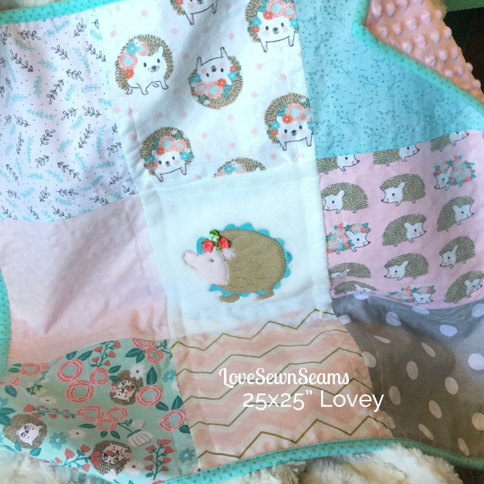 MADE TO ORDER/Hedgehog quilt/Hedgehog baby quilt/Hedgehog/Baby | Etsy