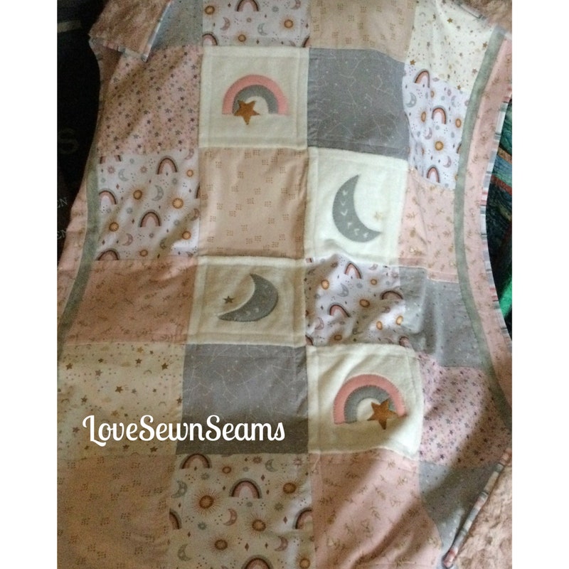 Rainbow Quilt - Etsy