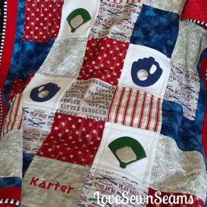 BASEBALL Quilt~baseball~sport Quilt - Etsy