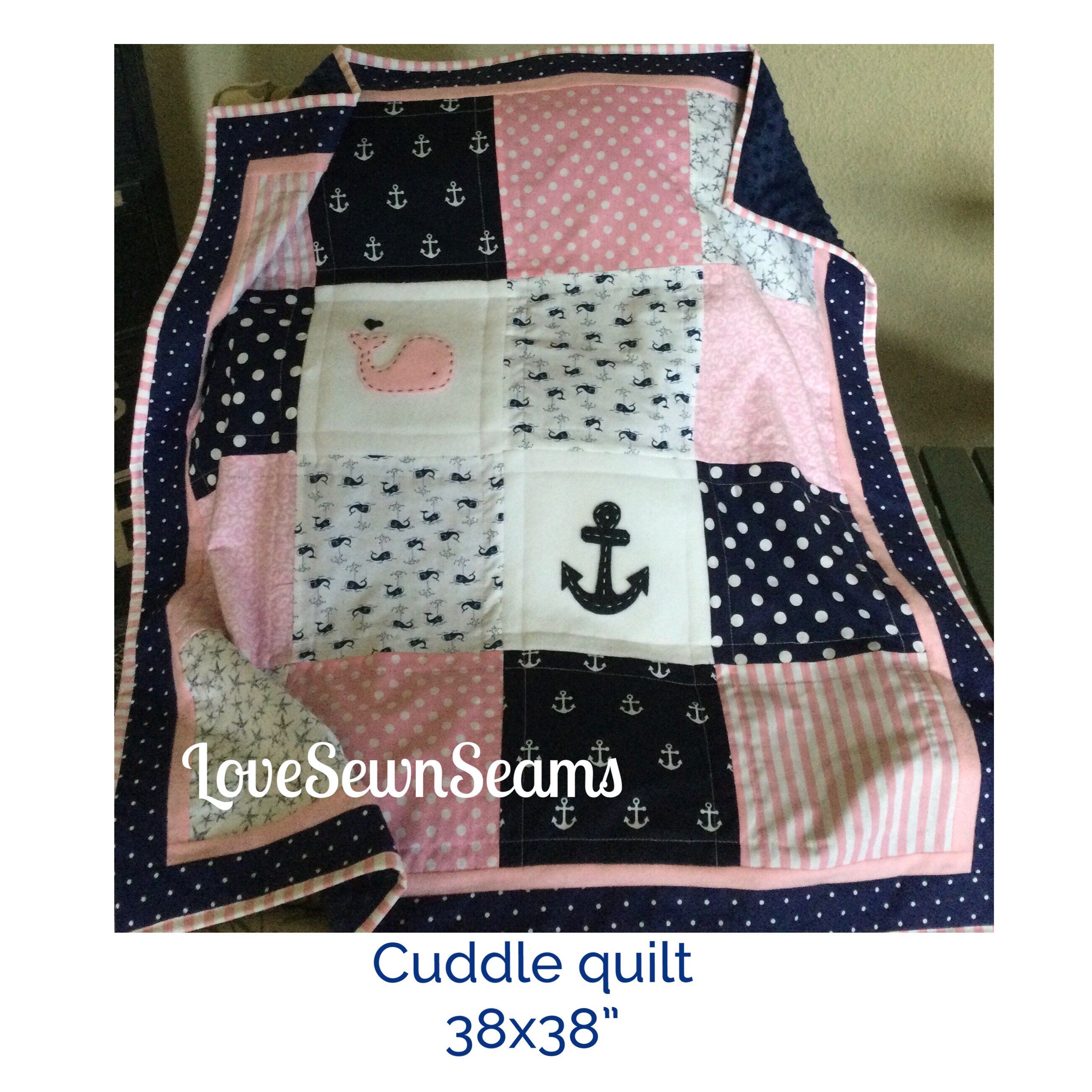 MADE TO ORDER/Seaside Quilt/Nautical Baby quilt/Baby | Etsy