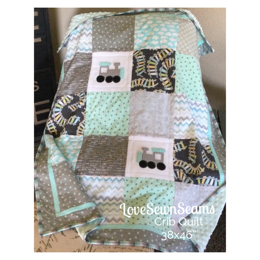 MADE TO Order/train Quilt/train Baby Quilt/train Blanket/trains/train ...