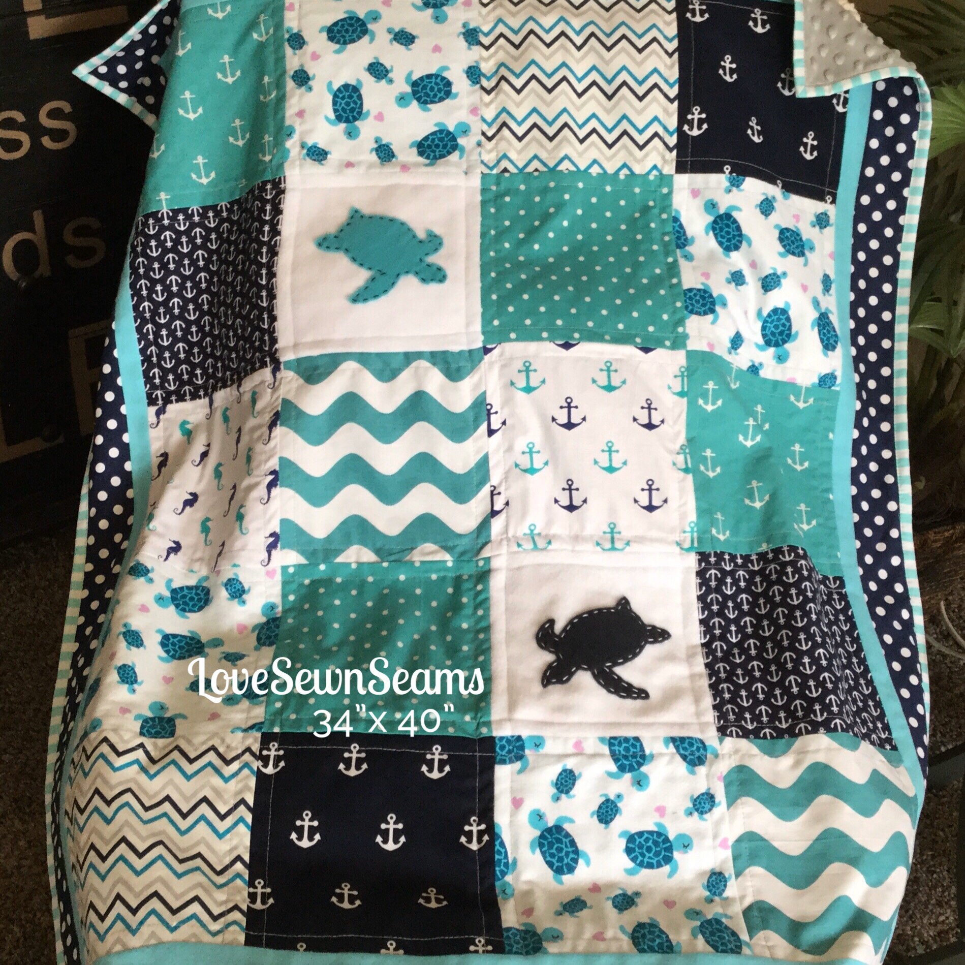 SEA TURTLE Quilt/sea Turtle/sea Turtle Nursery/sea Turtle - Etsy