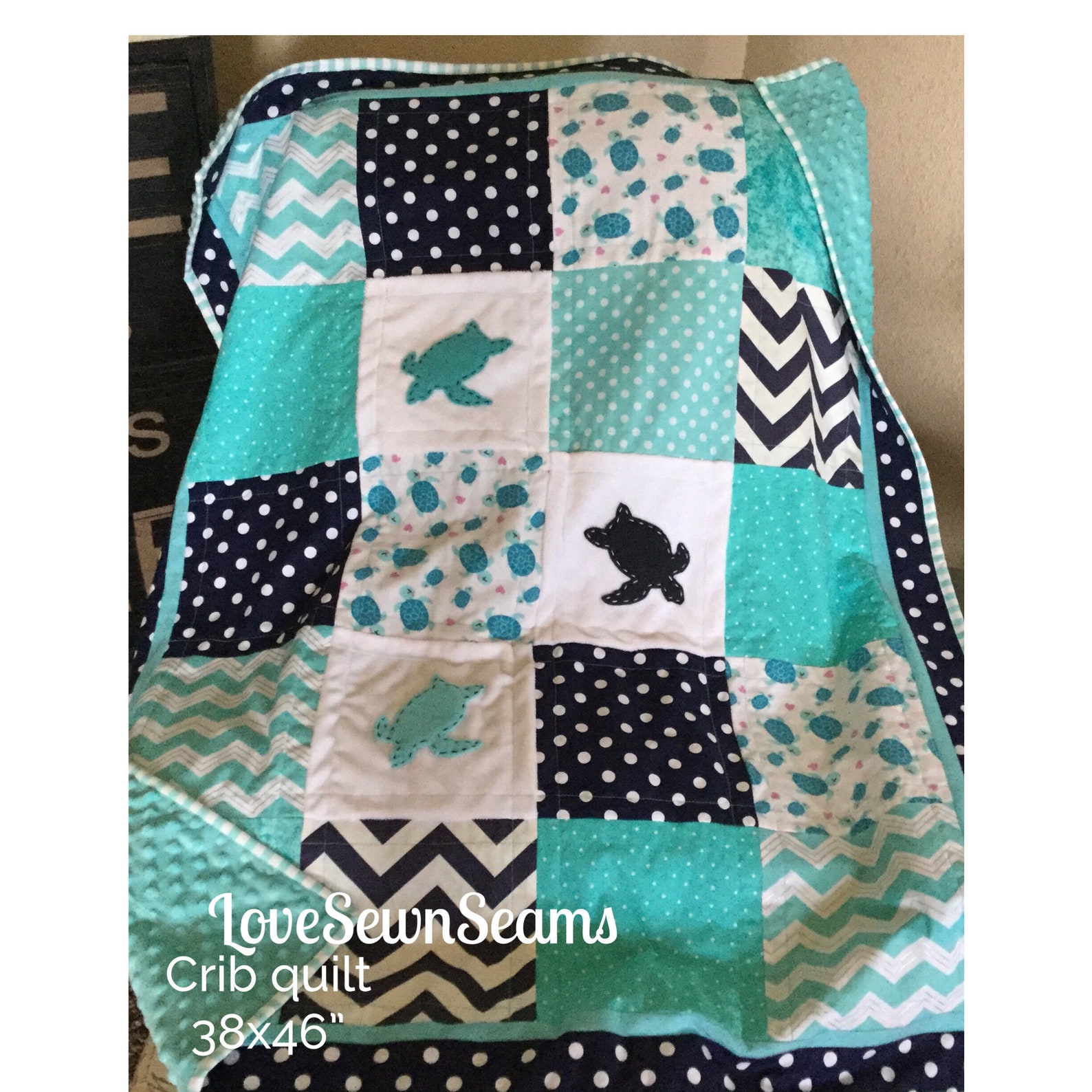 SEA TURTLE Quilt/sea Turtle Baby Quilt/baby Quilt/sea Turtles/sea ...
