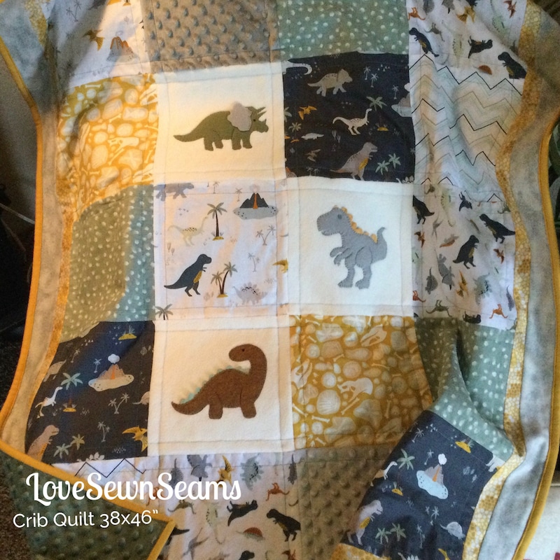 Dinosaur Quilt - Etsy