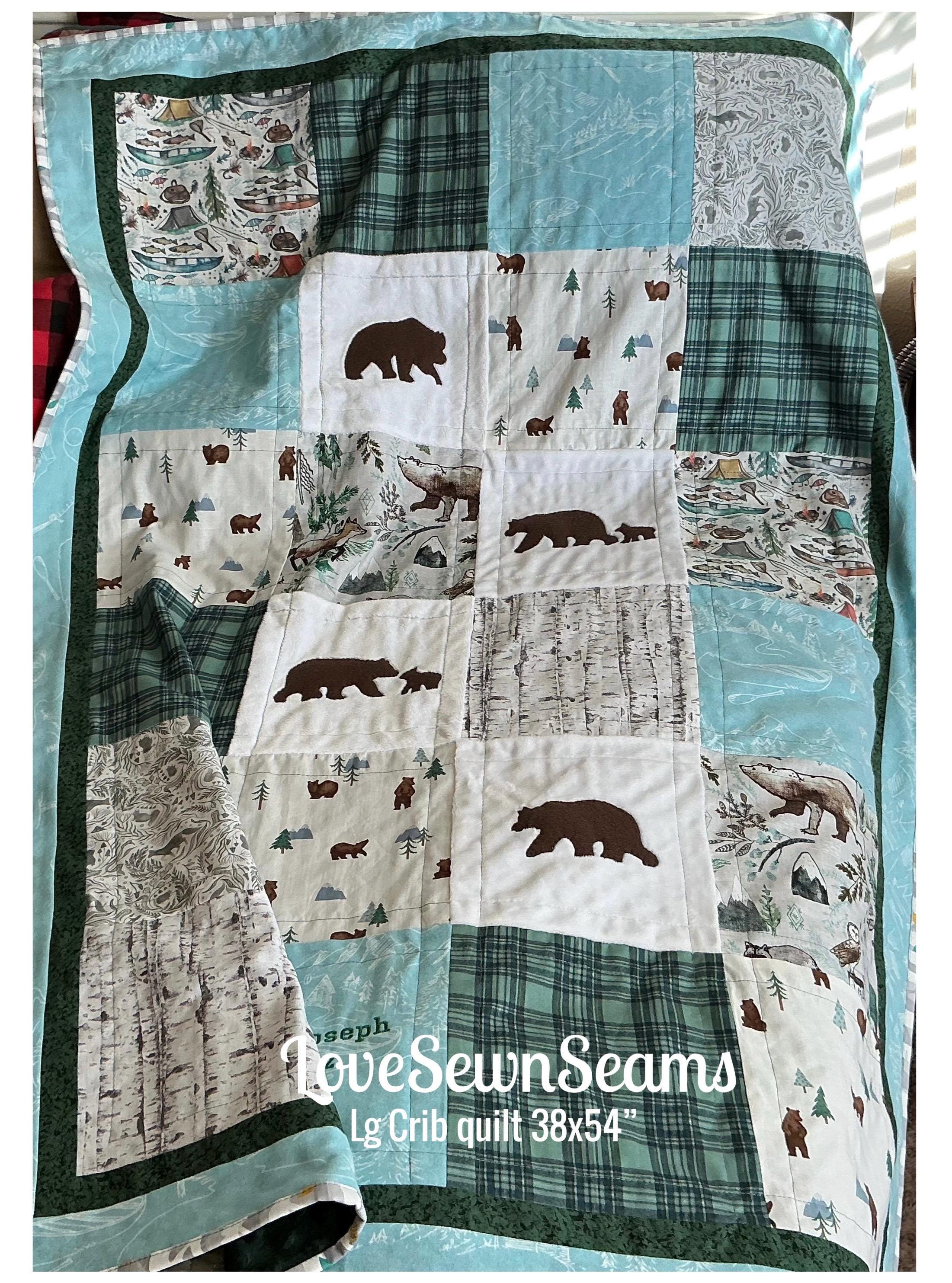 Woodland Quilt/bear Quilt/forest Friends/lodge Quilt/handmade in Usa ...
