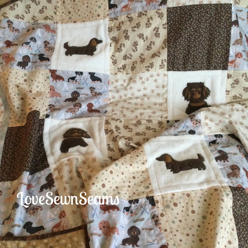 Pup Quilt/any Breed Dog Quilt/will Match Your Pup Color/dachshund Quilt ...