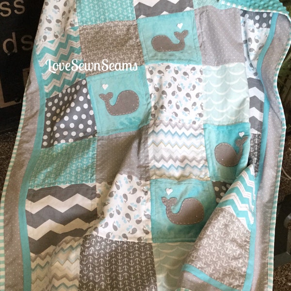 Aqua Quilt - Etsy