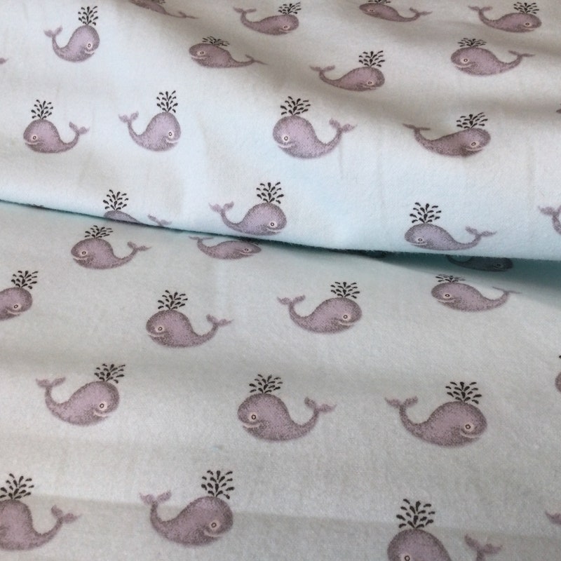 Grey Whale Fabric - Etsy