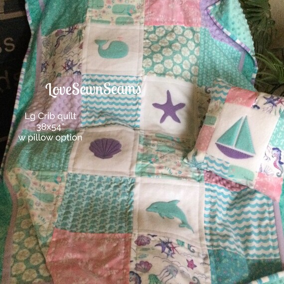 MADE TO Order/sea Life Nursery/sea Life Quilt/handmade Sea | Etsy
