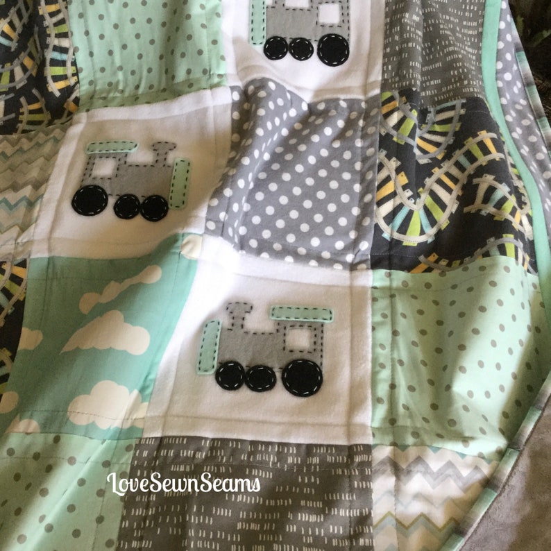 MADE TO Order/train Quilt/train Baby Quilt/train - Etsy