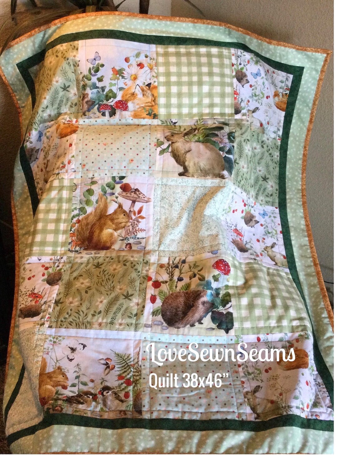 Forest Hollow Quilt*woodland Friends Quilt~woodland Quilt~handmade in ...