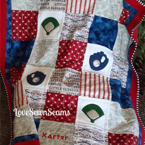 Baseball Quilt - Etsy