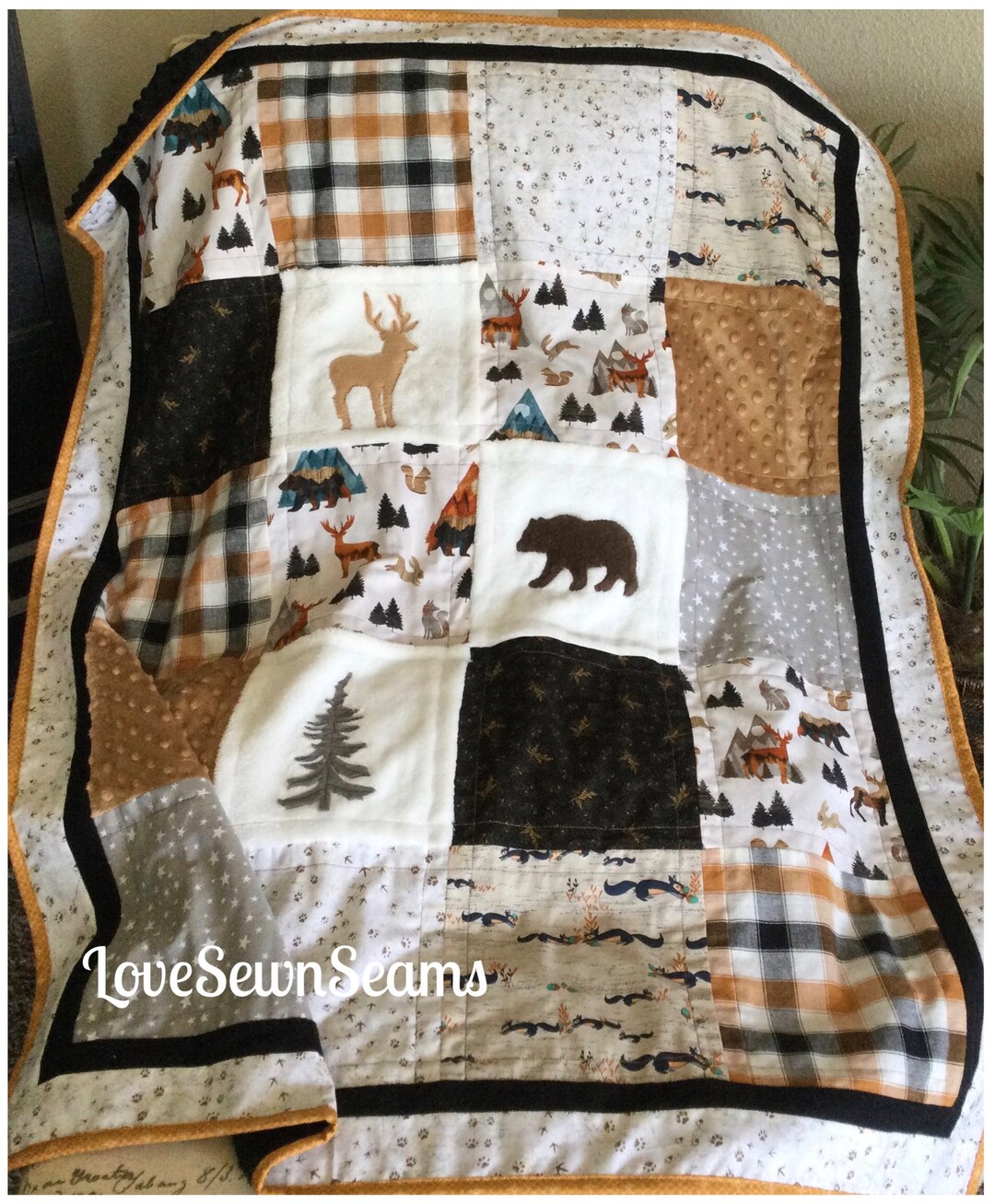Wilderness Quilt/nature Quilt/made to Order/lodge Quilt/woodland Quilt ...
